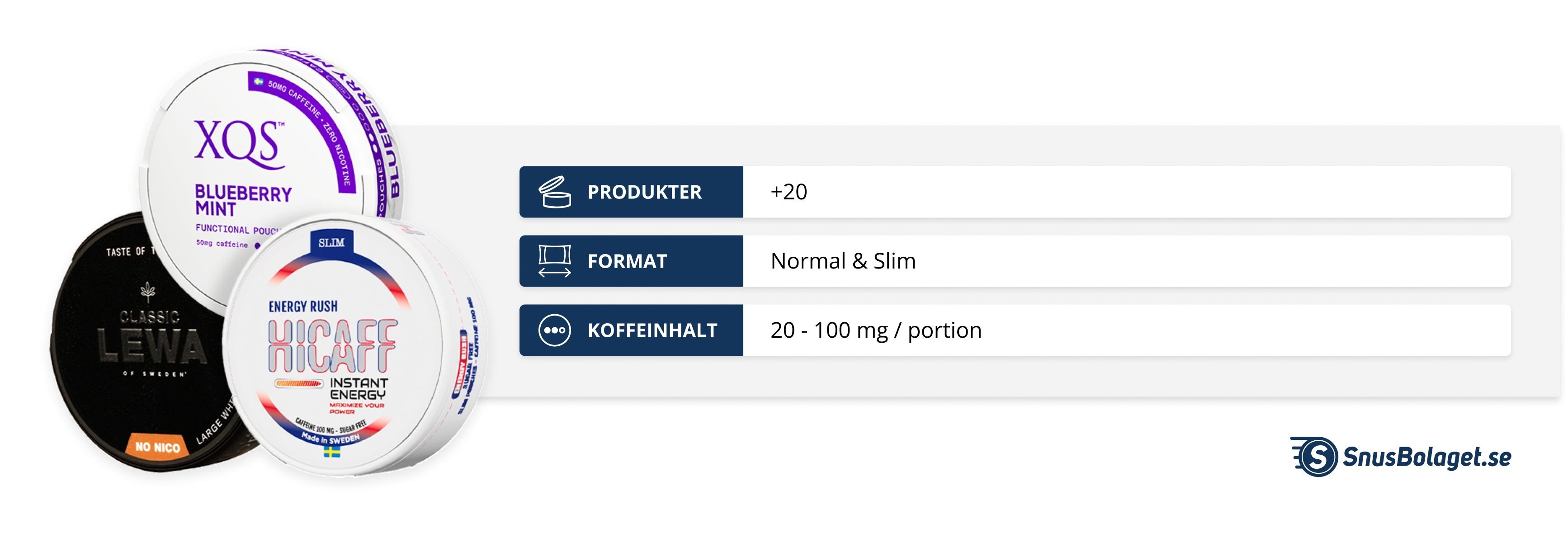 Koffein snus: Köp energi snus online☕