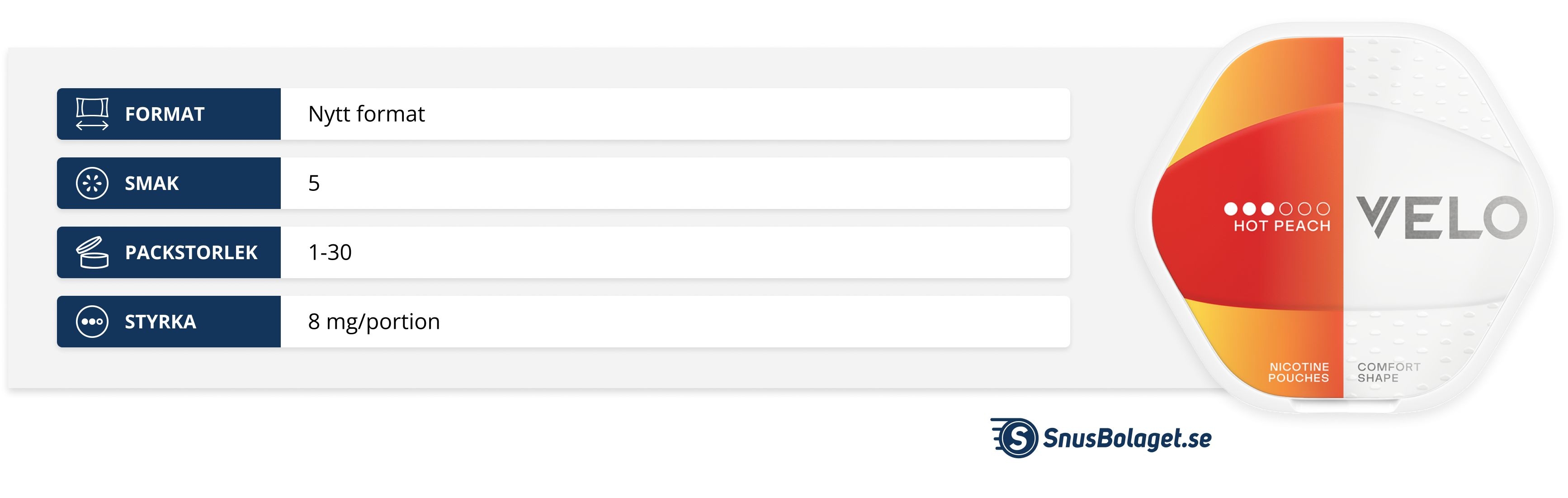 Köp VELO Shift online på Snusbolaget.se