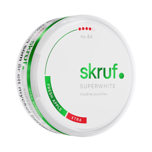 Skruf Superwhite No.64 Fresh Apple Extra Strong - Snusbolaget