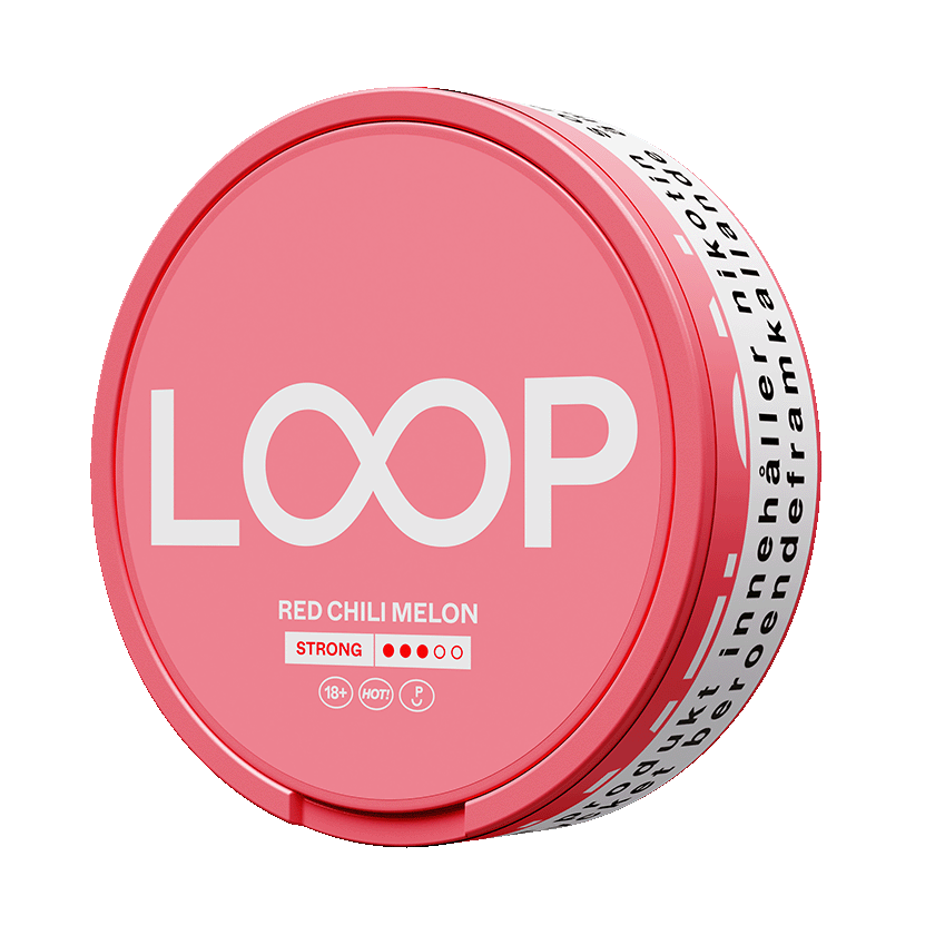 Köp Loop Red Chili Melon Strong online - För 32,00 kr/dosan