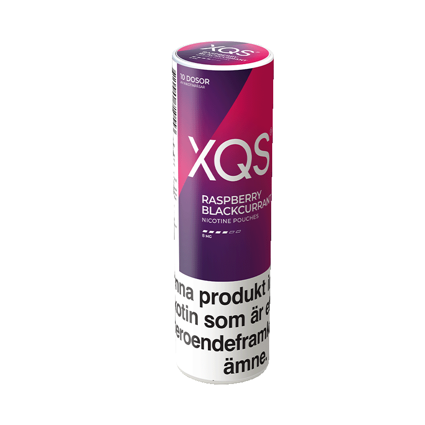 Köp XQS Raspberry Blackcurrant 8mg online - För 32,99 kr/dosan