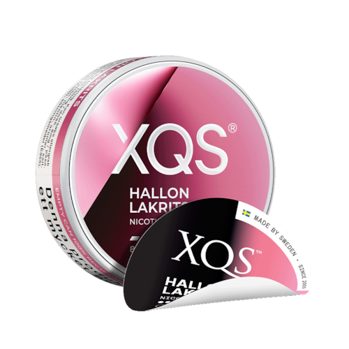 Köp XQS Hallon Lakrits 8mg online - För 32,99 kr/dosan